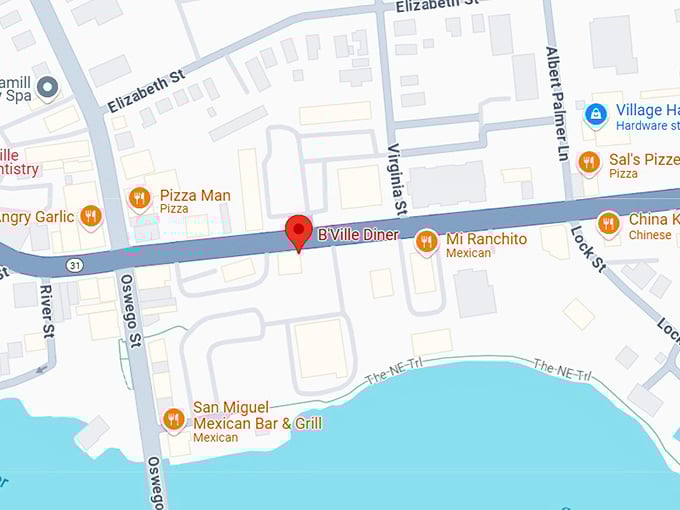 16. b'ville diner map