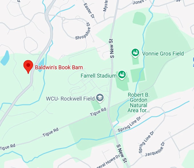 16. baldwin's book barn map