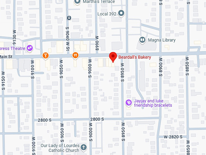 16. beardall's bakery map