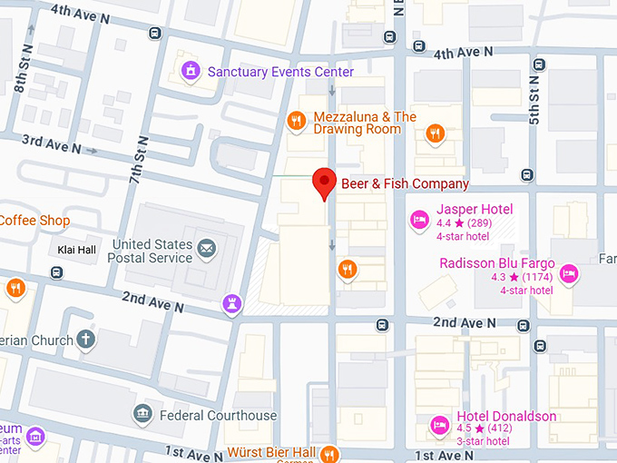 16. beer & fish company map