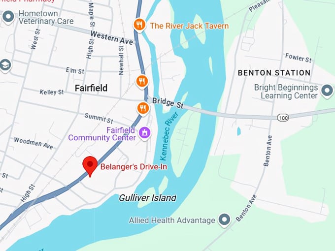 16. belanger's drive in map