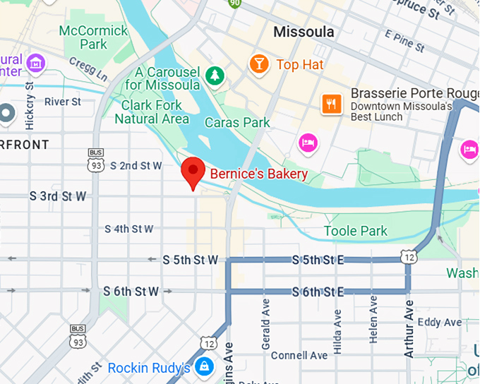 16. bernice's bakery map
