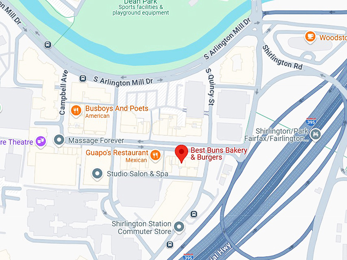 16. best buns bakery & burgers map