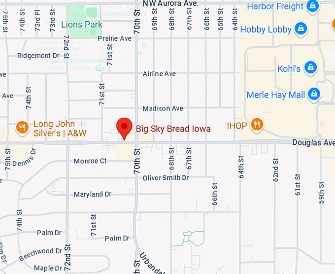 16. big sky bread iowa map