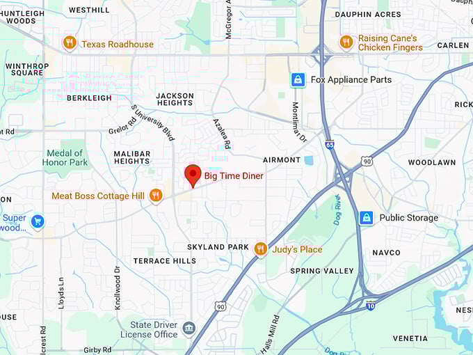 16. big time diner map