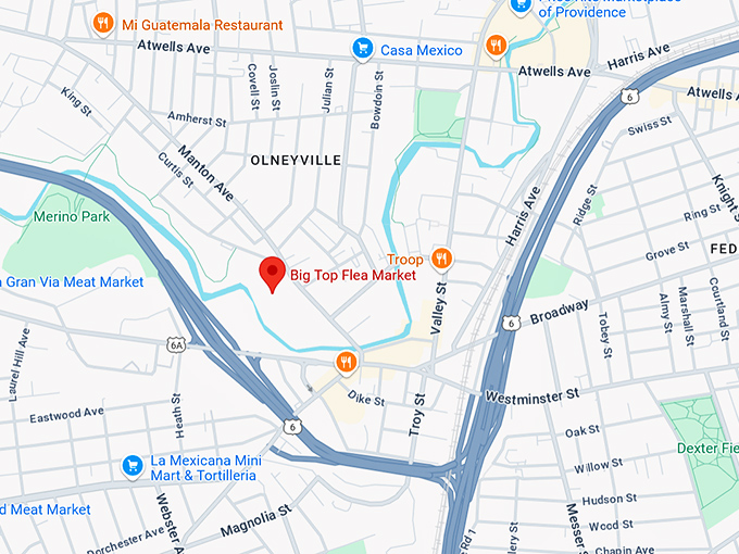 16. big top flea market map