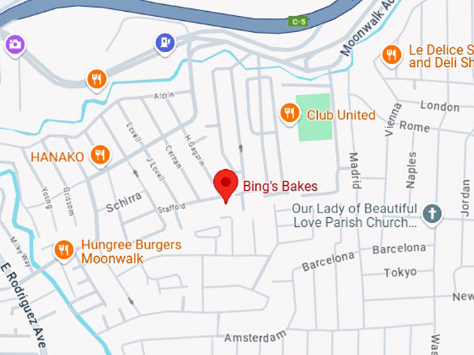 16. bing's bakery map