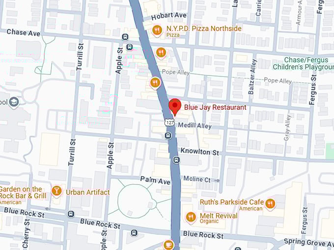 16. blue jay restaurant map