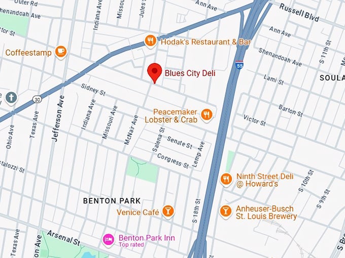 16. blues city deli map