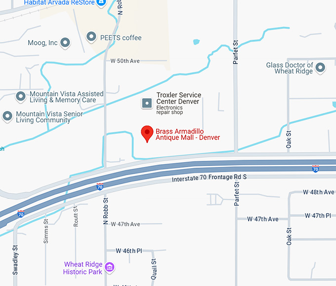 16. brass armadillo antique mall denver map