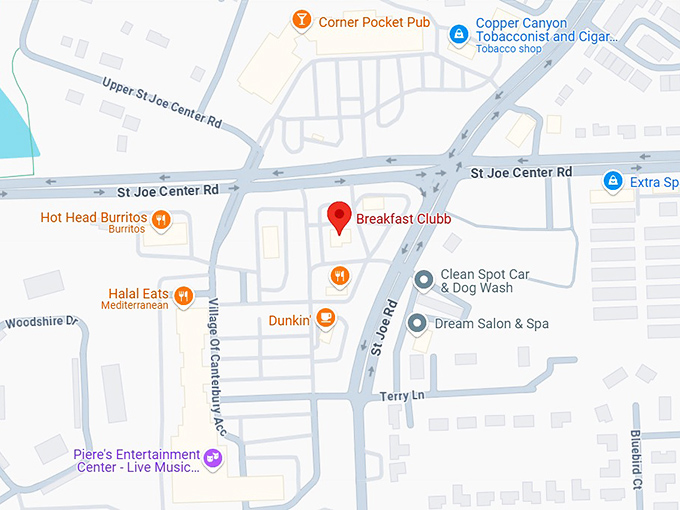 16. breakfast clubb map