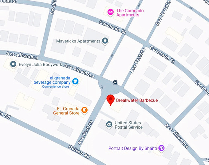 16. breakwater barbecue map