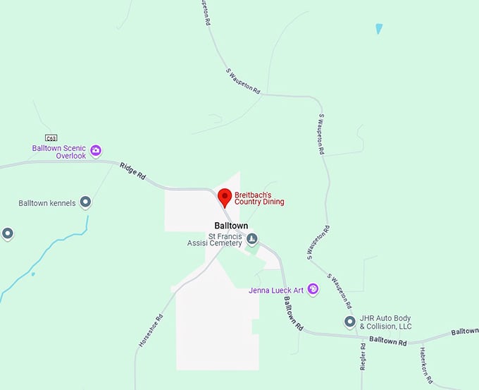 16. breitbach's country dining map