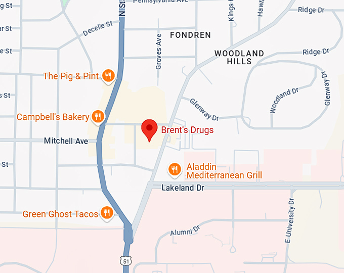 16. brent's drugs map