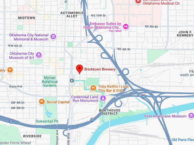 16. bricktown brewery map