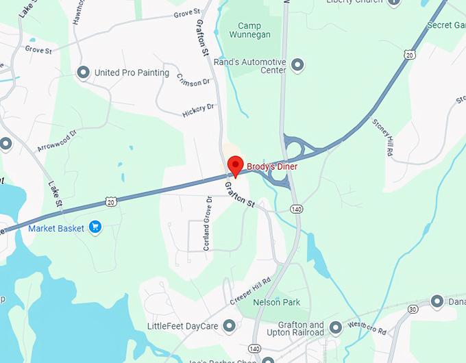 16. brody's diner map