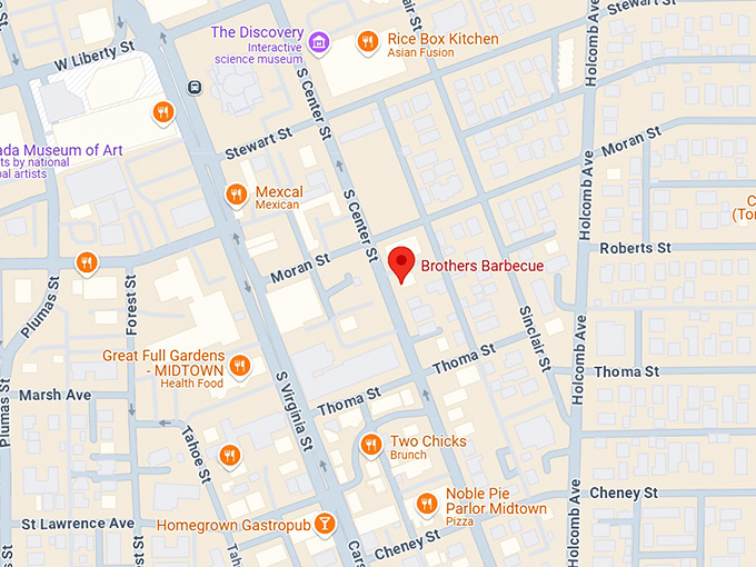 16. brothers barbecue map