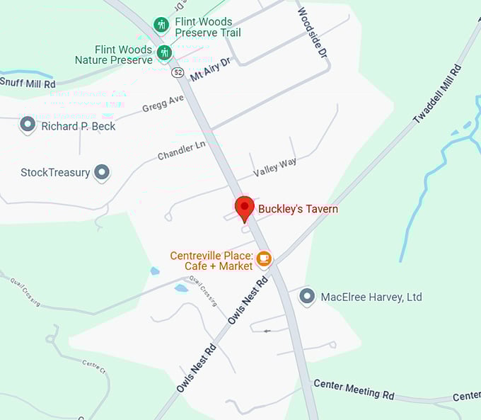 16. buckley's tavern map