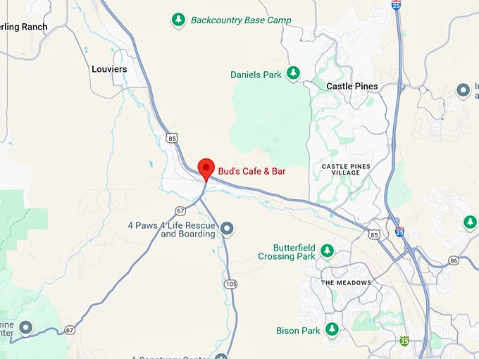 16. bud's cafe & bar map