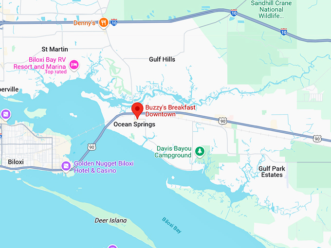 16. buzzy's breakfast downtown map