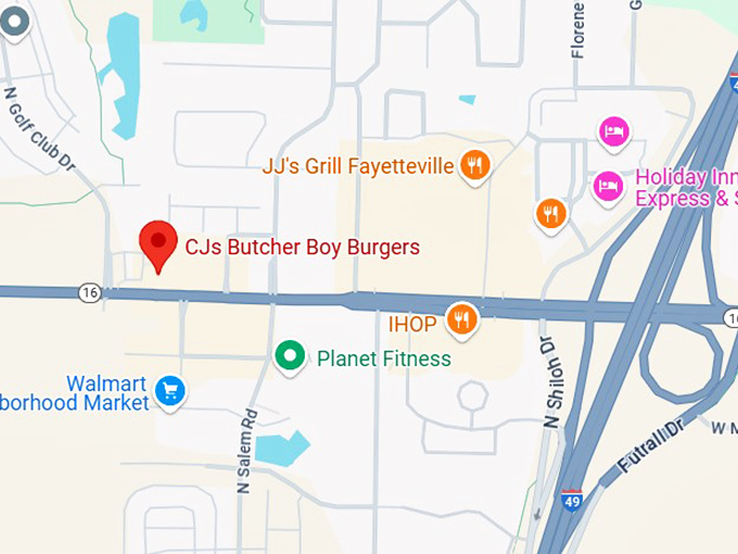16. cj's butcher boy burgers map