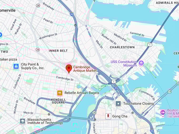 16. cambridge antique market map