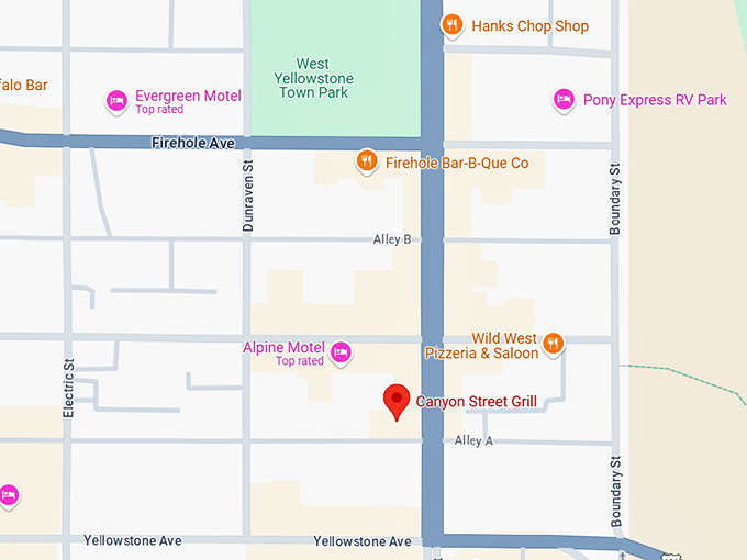 16. canyon street grill map