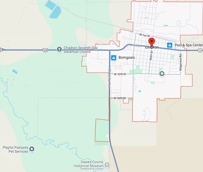 16. chadron nebraska map