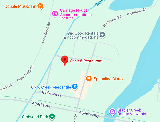 16. chair 5 restaurant map