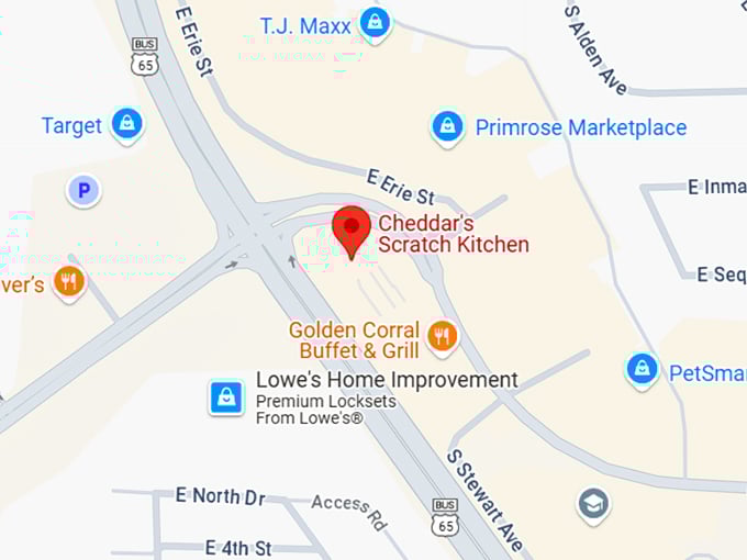 16. cheddar's scratch kitchen map