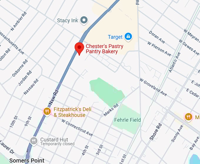 16. chester's pastry pantry bakery map