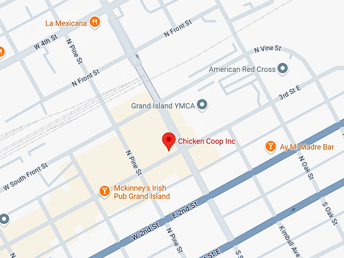 16. chicken coop inc. map