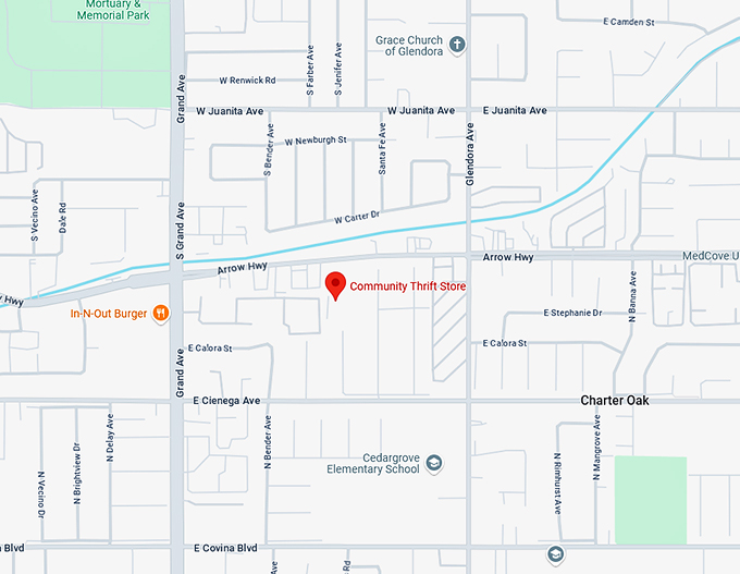 16. community thrift store map