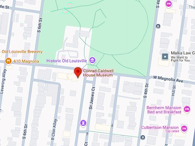 16. conrad caldwell house museum map