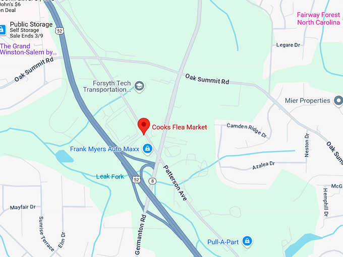 16. cooks flea market map