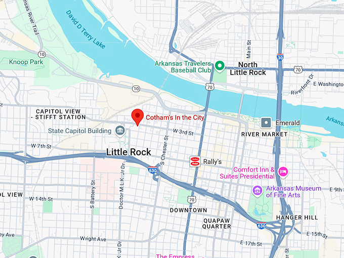 16. cotham's in the city map