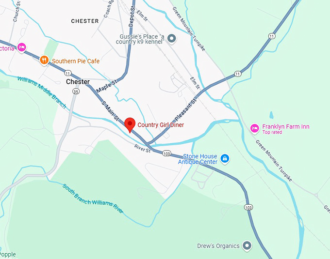 16. country girl diner map