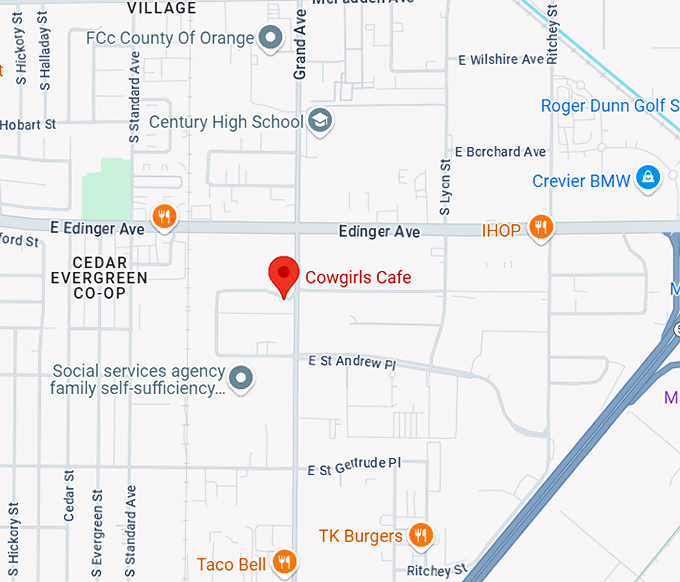 16. cowgirls cafe map