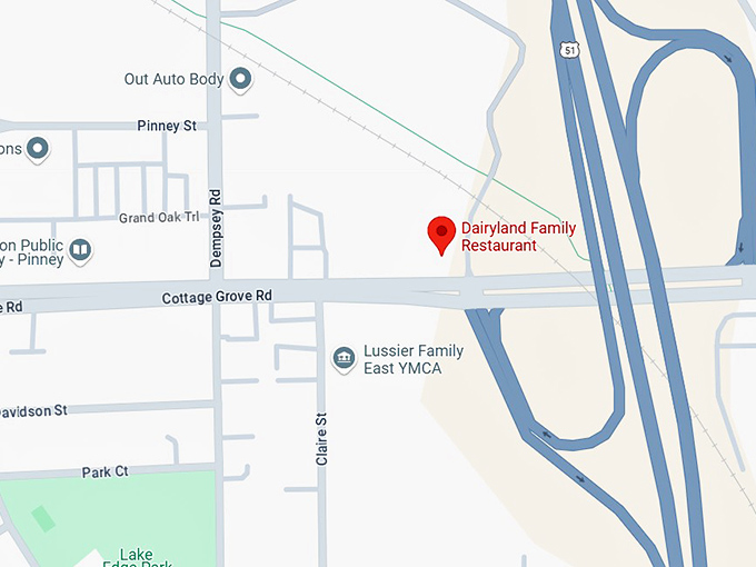 16. dairyland family restaurant map