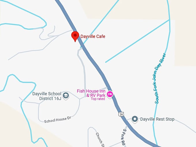 16. dayville cafe map