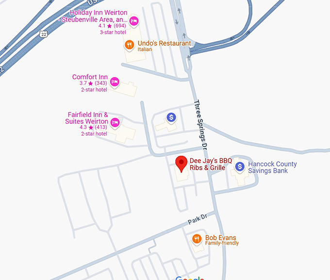 16. dee jay's bbq ribs & grille map