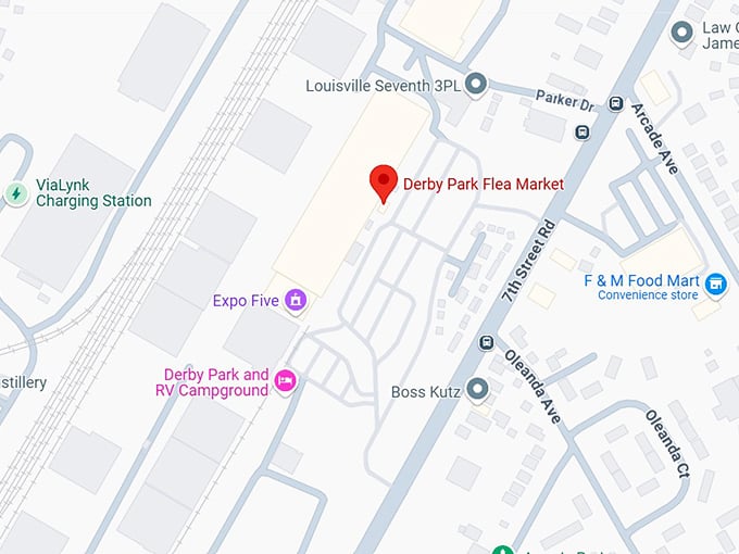 16. derby park flea market map