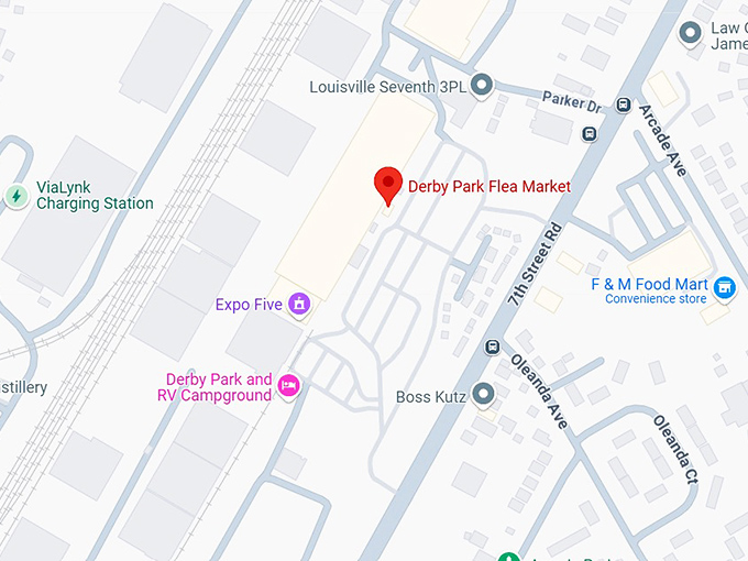 16. derby park flea market map