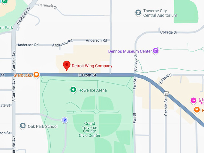 16. detroit wing company map