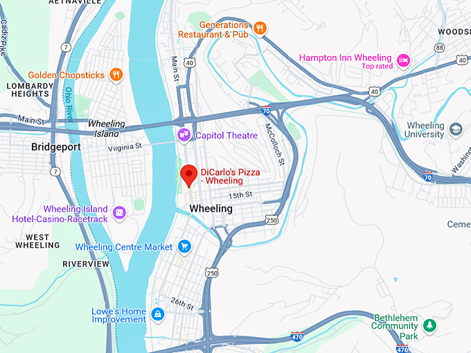 16. dicarlo's pizza wheeling map