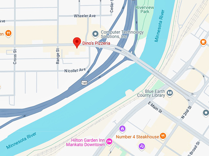 16. dino's pizzeria map