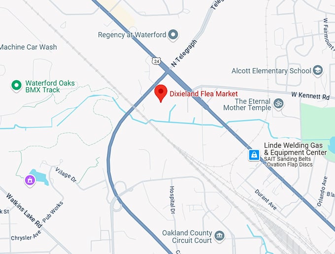 16. dixieland flea market map