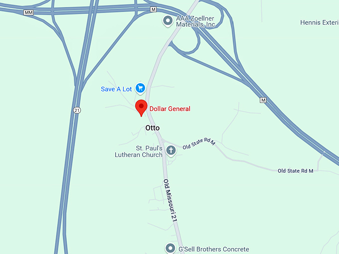 16. dollar general (5697 old missouri 21) map