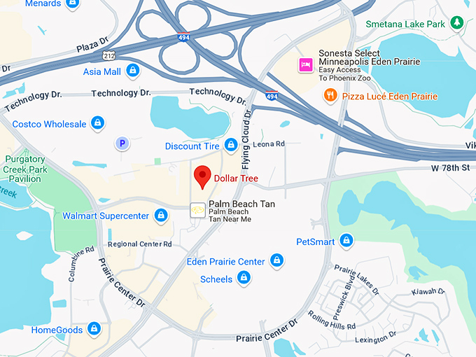 16. dollar general (8040 glen ln) map