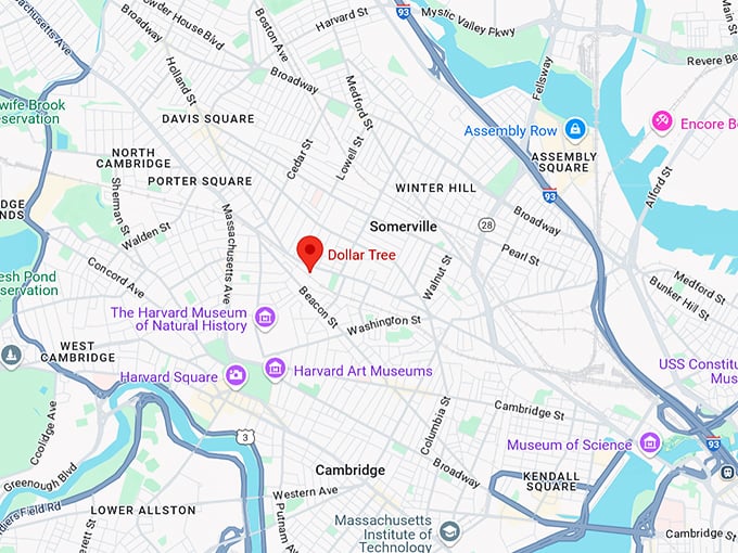 16. dollar tree (622 somerville ave) map